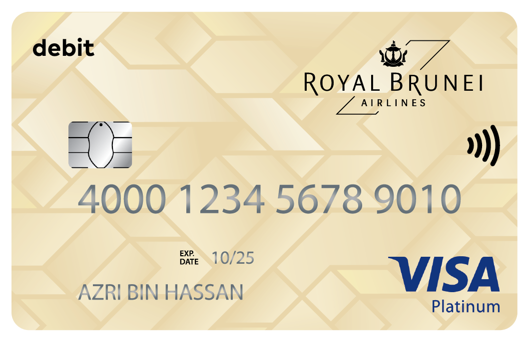 Royal Brunei Visa Credit & Debit Cards by Baiduri Bank - India